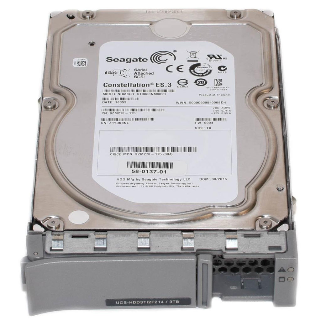 DISCO DURO DE SERVIDOR CISCO, 3TB 3G SAS 7.2K RPM 3.5″, UCS-HDD3TI2F214 ...