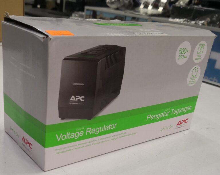 ESTABILIZADOR REGULADOR DE VOLTAJE APC LINE-R 500VA 250W, DE 3 SALIDAS ...